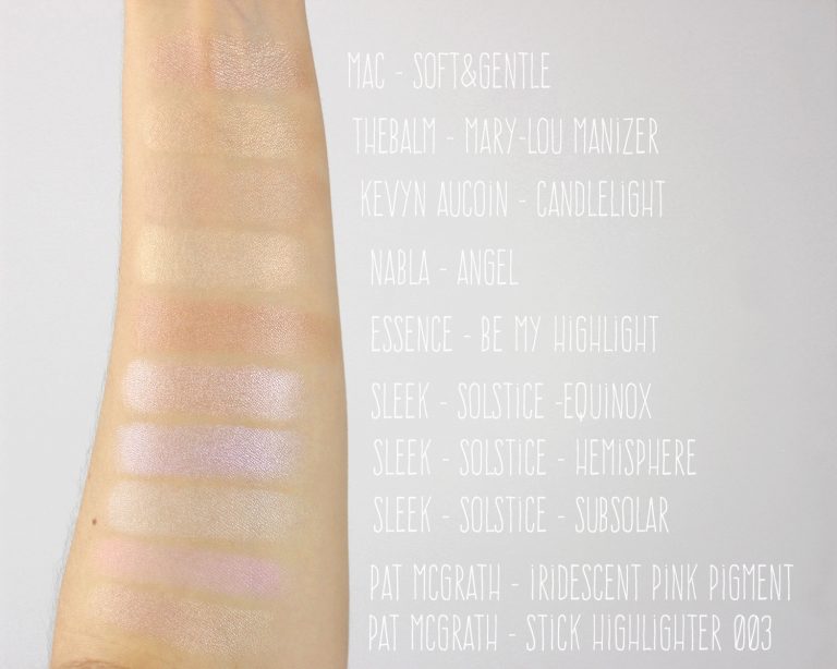 My TOP 5 Highlighters | Pale Canvas